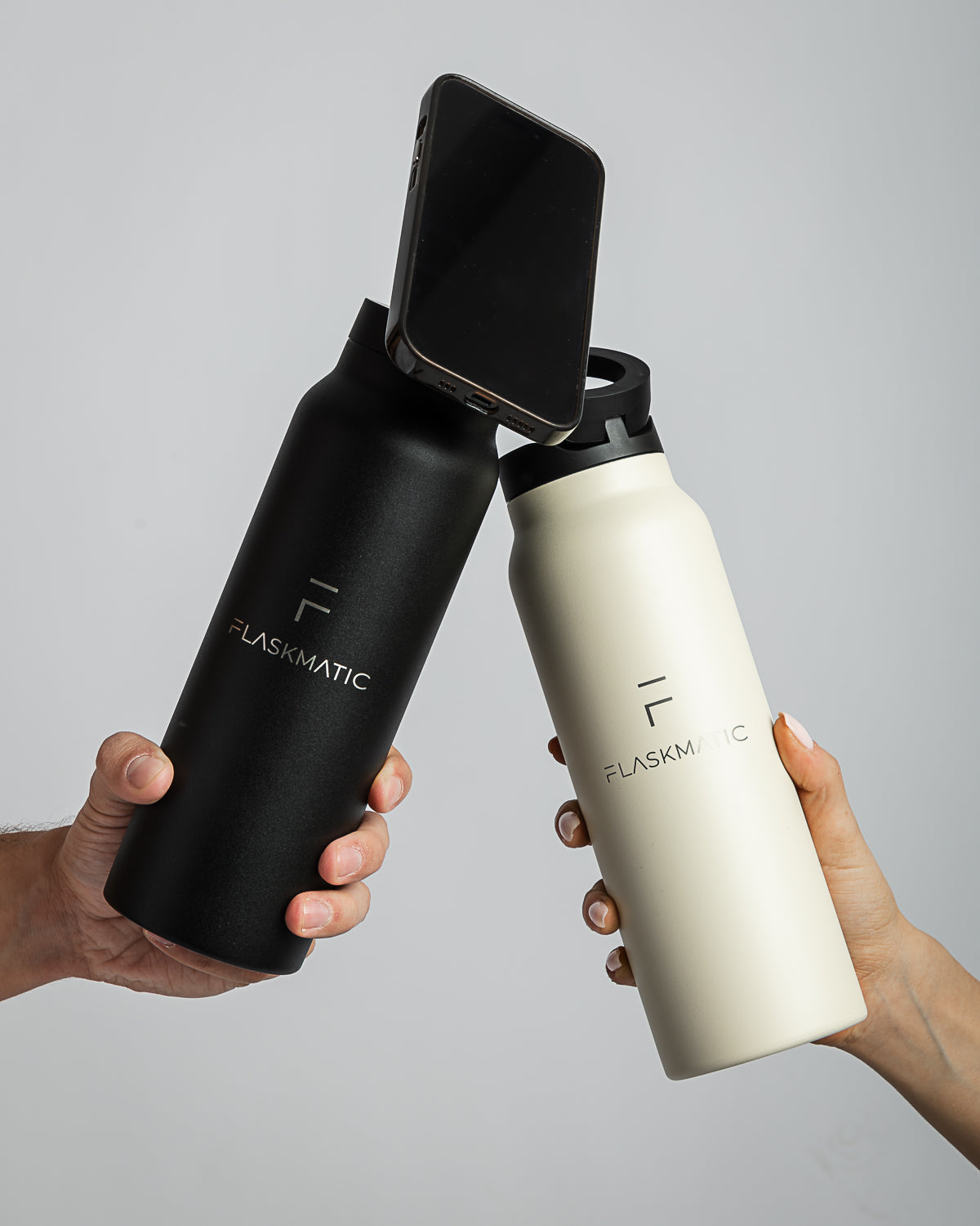 Premium Water Bottle with MagSafe Compatible Phone Grip